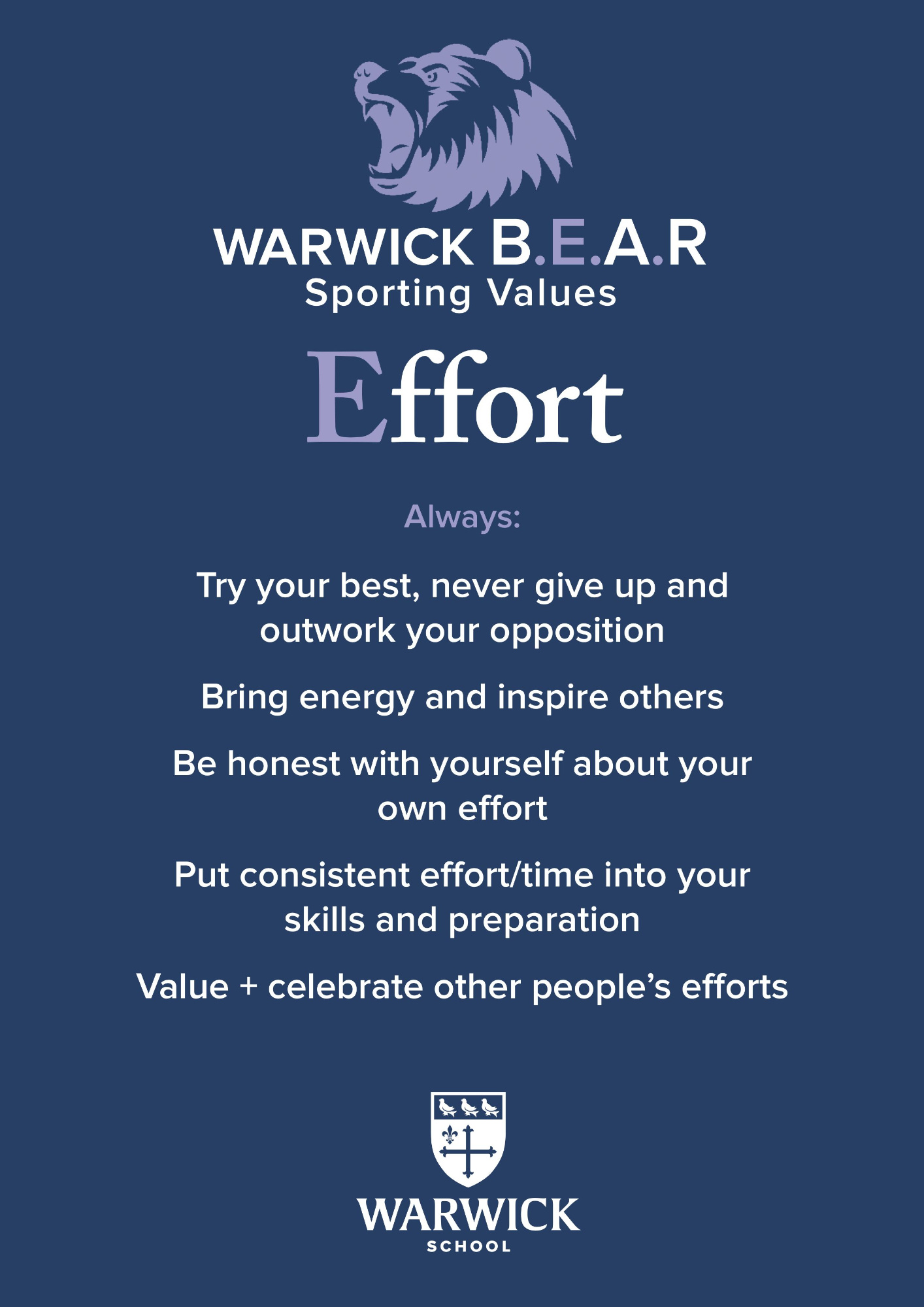 Warwick School - Effort