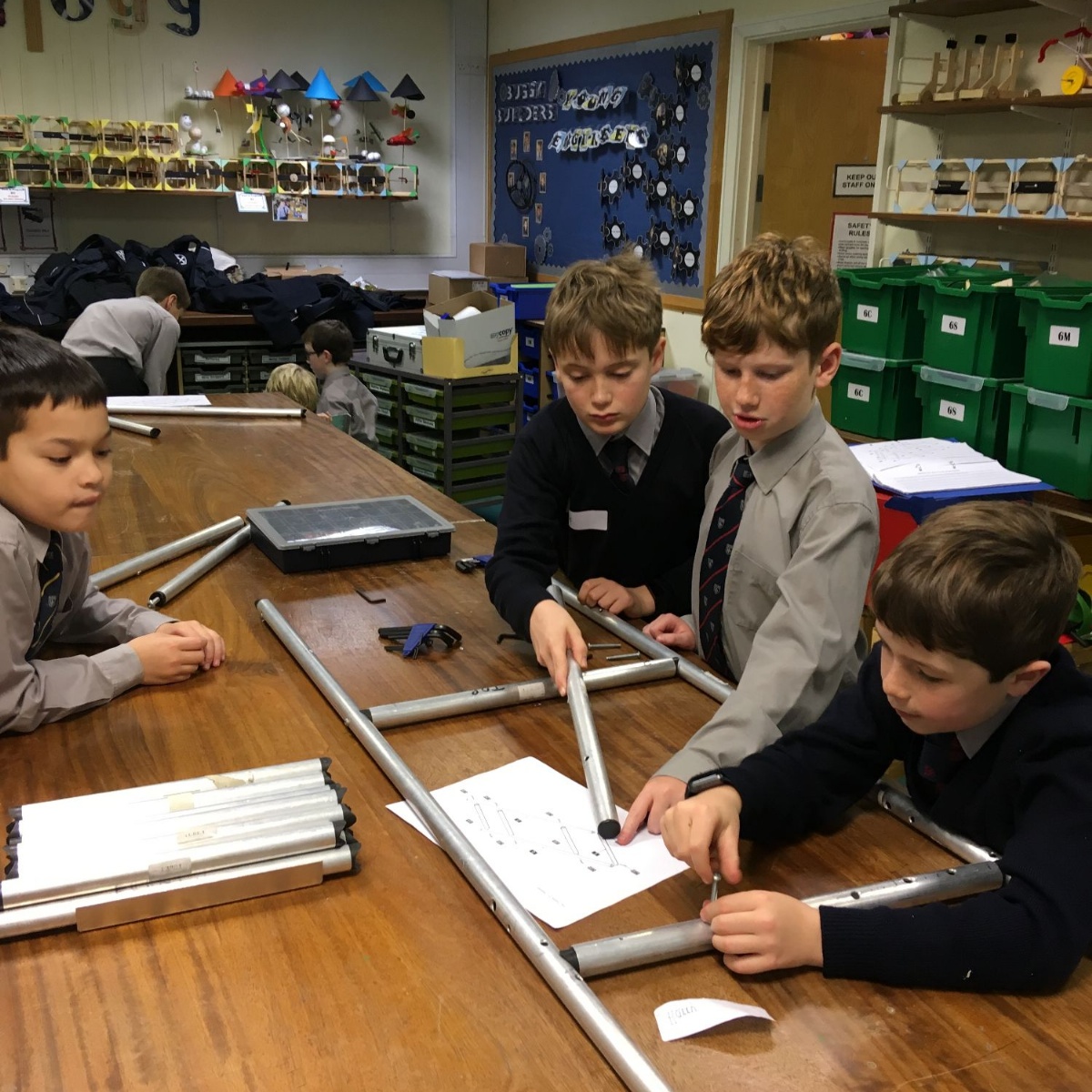 Warwick School - Buggy Builders at work