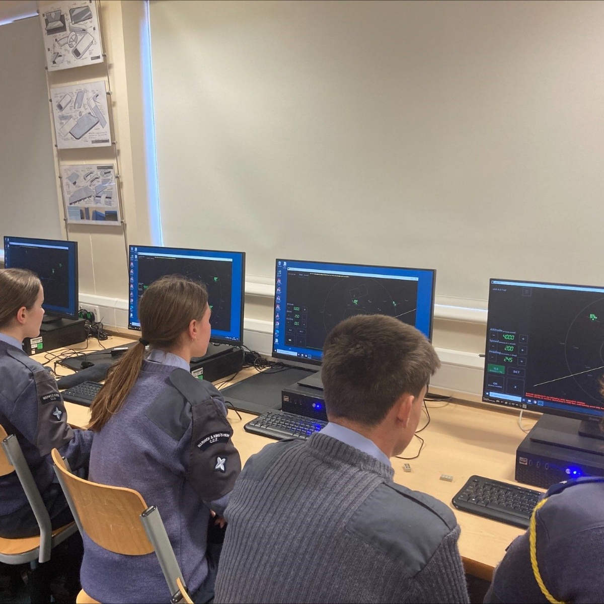 Warwick School - Radar Control Sessions for RAF cadets at Warwick School