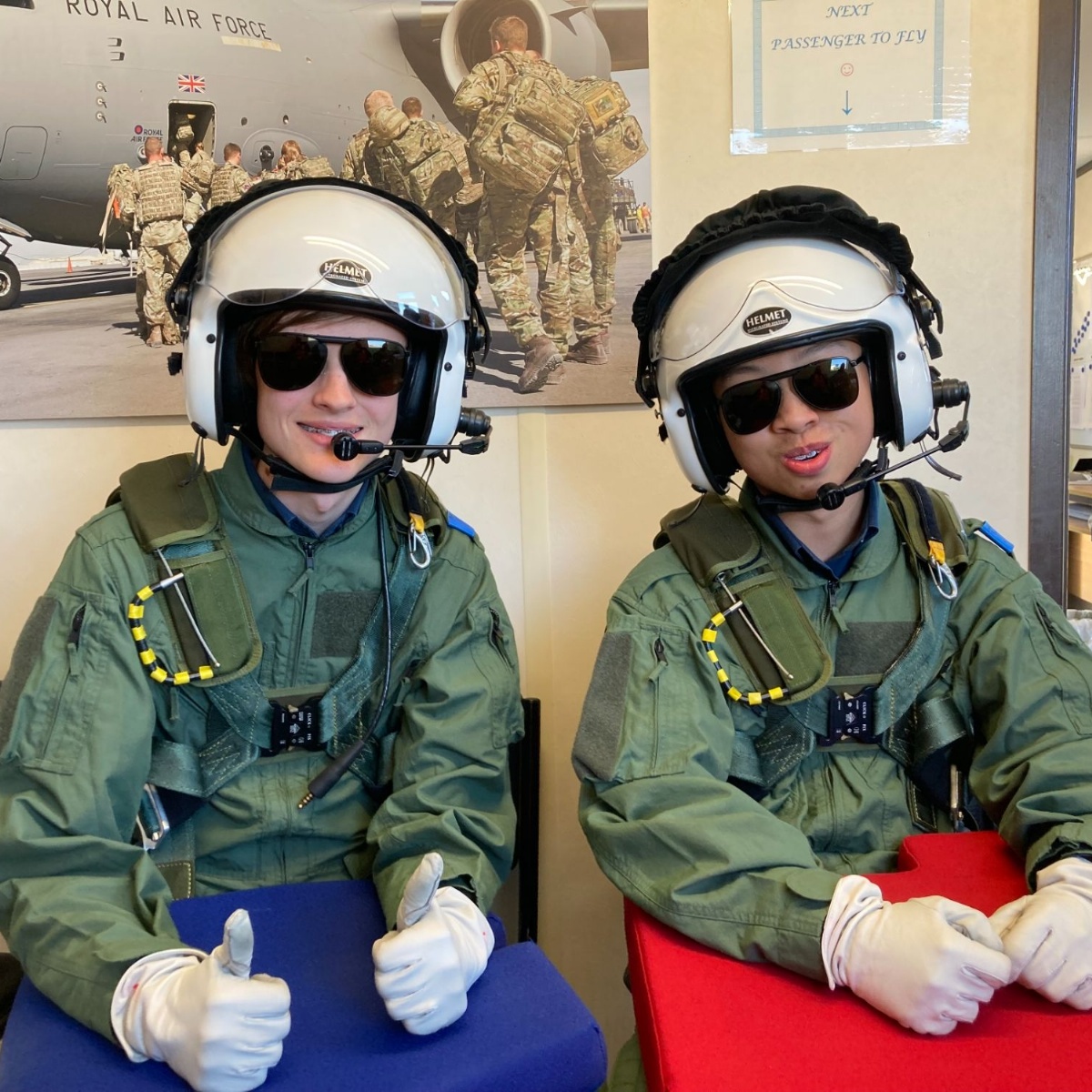 Warwick School - RAF flight experience